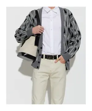 Versace Geometric-pattern Cardigan