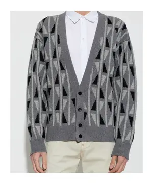 Versace Geometric-pattern Cardigan