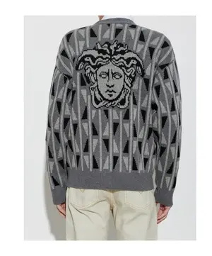 Versace Geometric-pattern Cardigan