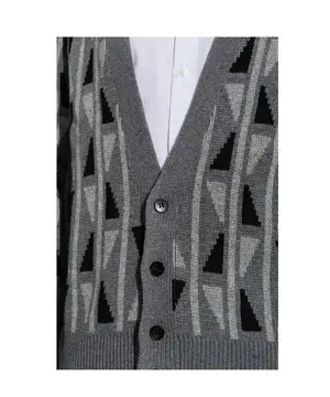 Versace Geometric-pattern Cardigan