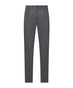 Incotex Tailored Tailored Trousers With Pleats - Grey