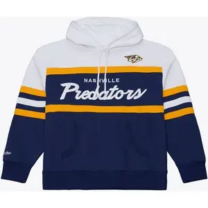 Mitchell & Ness Nashville Predators Head Coach Hoodie - Navy