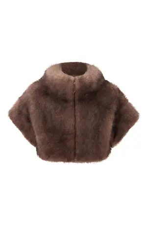 LYLA GRANT Fur-free Sable Bolero