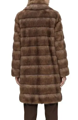 LYLA GRANT Fur-free Sable Short Coat