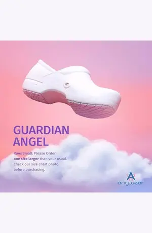 ANYWEAR Guardian Angel Nursing Clogs - White