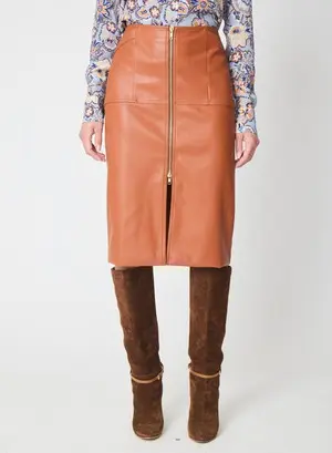 GILNER FARRAR Aralyn Skirt - Clay