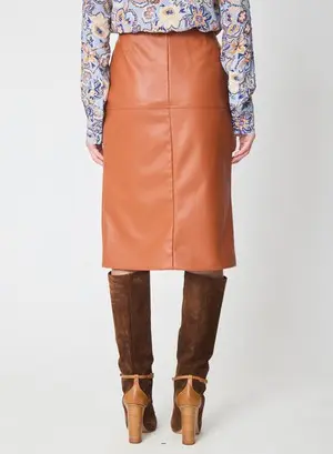 GILNER FARRAR Aralyn Skirt - Clay