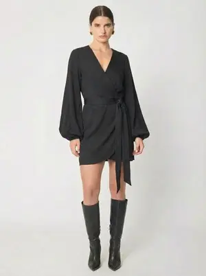 GILNER FARRAR Flora Dress Black