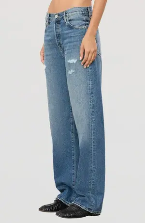 Eterne Saint High Waist Ripped Boyfriend Jeans