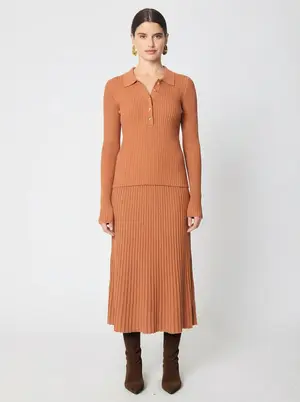 GILNER FARRAR Iris Top - Camel