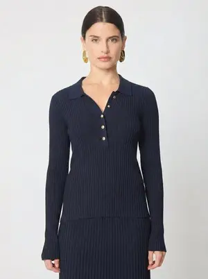GILNER FARRAR Iris Top - Navy