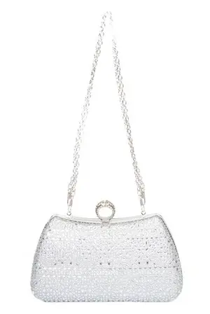 LAUREN LORRAINE Lena Clutch Silver