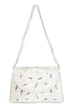 LAUREN LORRAINE Zee Clutch Silver