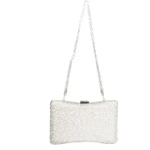 LAUREN LORRAINE Sami Clutch Silver
