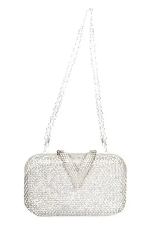 LAUREN LORRAINE Viki Clutch Silver