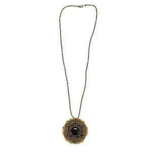MADISON BEVERLY HILLS Mandala Dreamer With Labradorite Pendant Necklace - Brown
