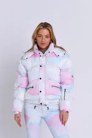 OOSC Chic Puffer Jacket Watercolour