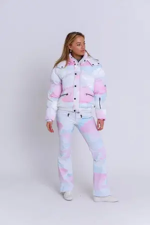 OOSC Chic Puffer Jacket Watercolour