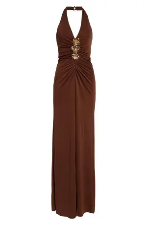 Cinq À Sept Kessan Halter Neck Gown