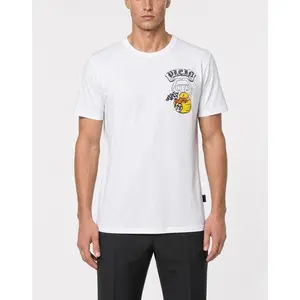 Philipp Plein Jersey T-shirt Plein Gothic Duck - White