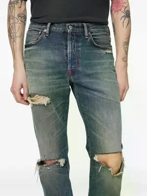 Acne Studios Re-edition Worn Jeans 1996m Mid Waist Straight Leg