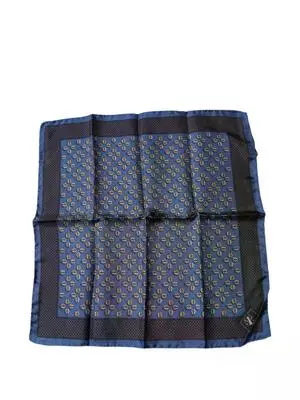 Dolce & Gabbana Ladybug-print Polka-dot Pocket Square - Blue