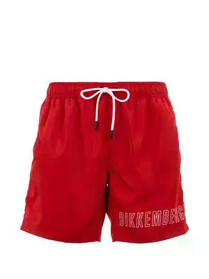 BIKKEMBERGS Logo-patch Drawstring Swim Shorts