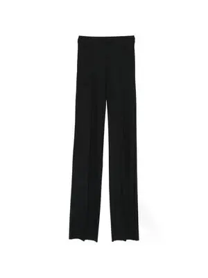 AMAZUIN Cory Tie-fastening Flared Trousers - Black