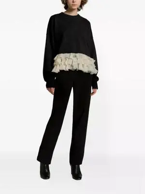 Alberta Ferretti Ruffle-trimmed Sweater