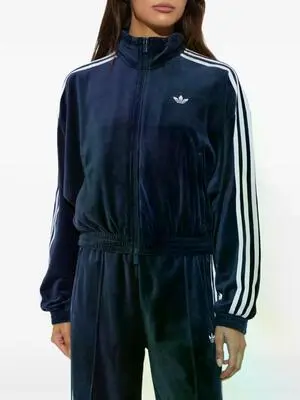 Adidas Velour Zip-up Sweatshirt