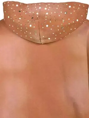 BREATH Rhinestone-embellished Faded Hoodie