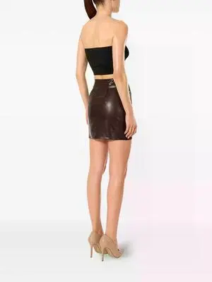 Wolford Embossed Alligator-effect Fitted Mini Skirt