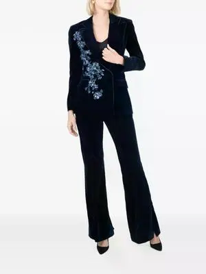 Borgo De Nor Morgan Velvet Trousers - Blue