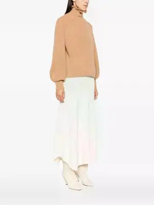 Max Mara Pontile Ruffled-collar Ribbed-knit Sweater