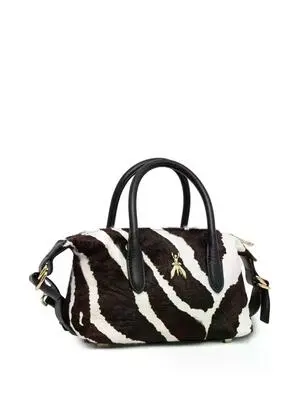 Patrizia Pepe Zebra-print Fly Tote Bag