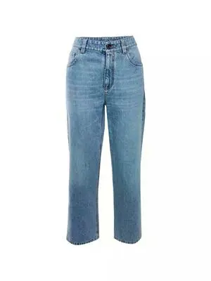 Brunello Cucinelli Logo-detail Straight-fit Jeans - Blue