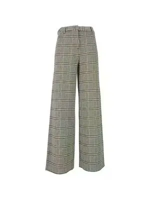 Fabiana Filippi Check-pattern Wide-leg Trousers