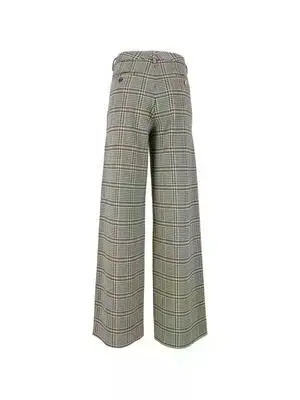Fabiana Filippi Check-pattern Wide-leg Trousers