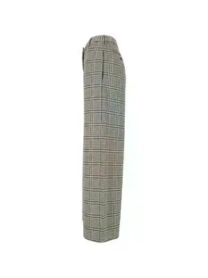 Fabiana Filippi Check-pattern Wide-leg Trousers