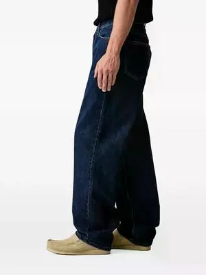Carhartt Work In Progress Aaron Logo-patch Wide-leg Jeans