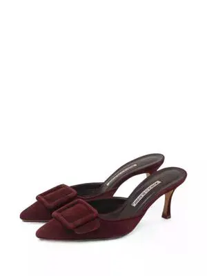 Manolo Blahnik Maysale Pointed-toe Mules
