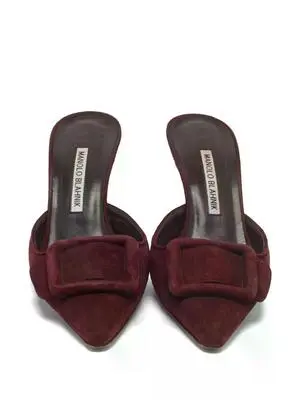 MANOLO BLAHNIK Maysale Pointed-toe Mules