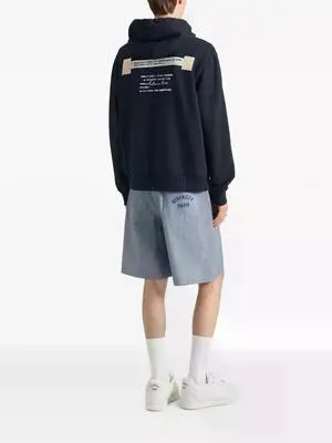 Givenchy Couture Seam Striped Bermuda Shorts In Cotton