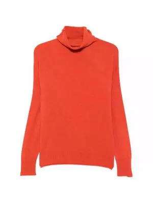 C.T.PLAGE Roll-neck Cashmere Sweater - Red