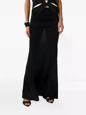 Elisabetta Franchi Ruched Maxi Skirt