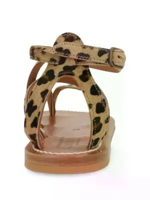 K.JACQUES Epicure Leopard-print Calf Hair Sandals - Neutrals