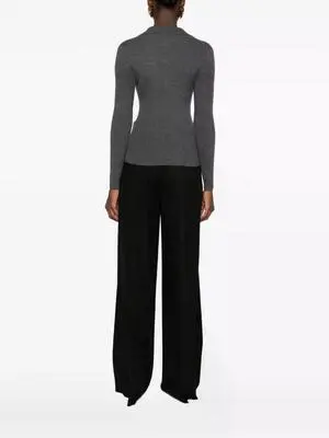 Max Mara Angel Ribbed-knit V-neck Sweater