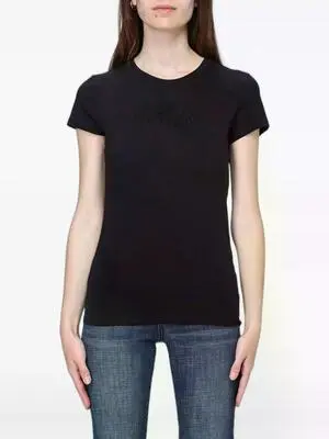 Armani Exchange Rhinestone-embellished T-shirt - Black