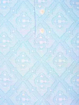 Casablanca Monogram-jacquard Polo Shirt