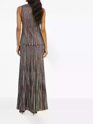 Missoni Sequin-embellished Vertical-stripe Skirt